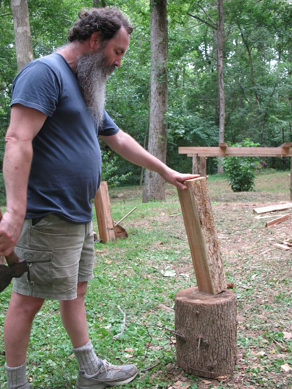 Video: Peter Follansbee Riving Oak Boards | Rude Mechanicals Press Blog